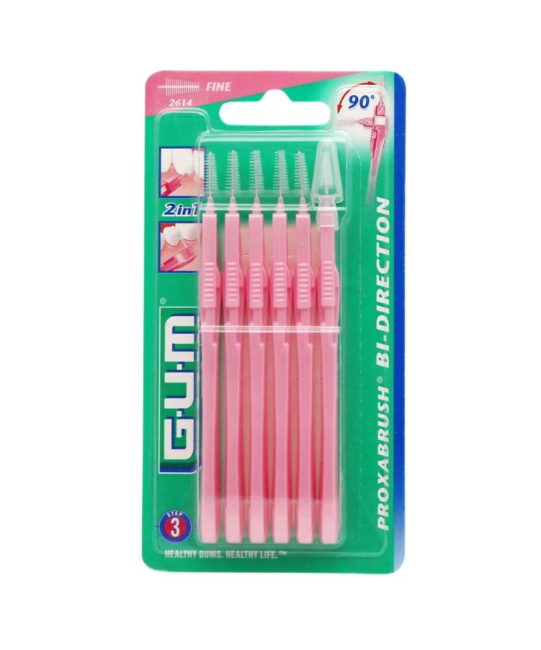 Gum Bi-Direction Brossette Interdentaire 1.2mm Fine 6 Pièces - Citymall